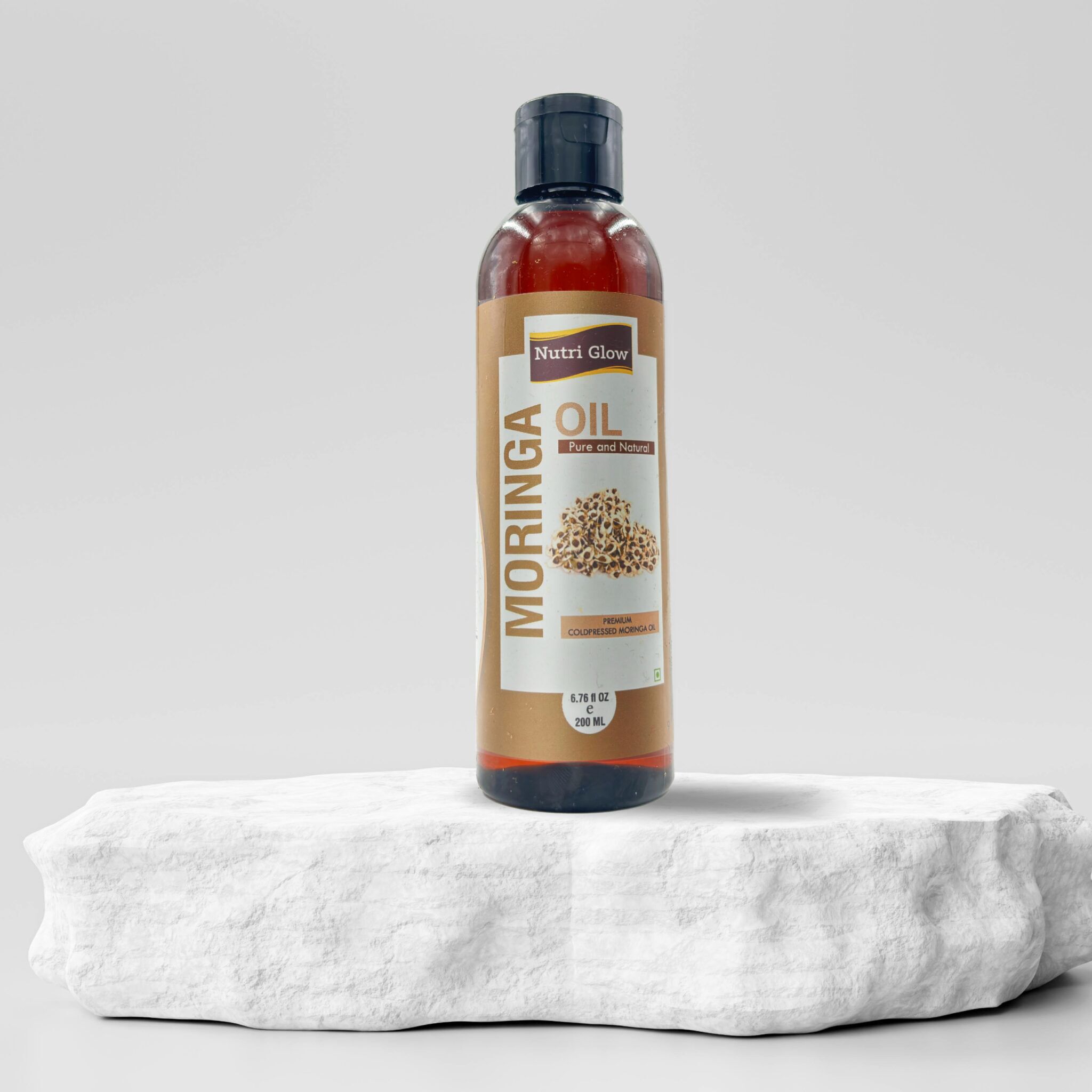 Premium and Cold pressed Moringa Oil (200ml) - Nutri Glow